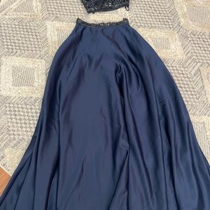 Splash | Dresses | Splash Prom Dress By Landa Navy Blue 2piece Formal ...